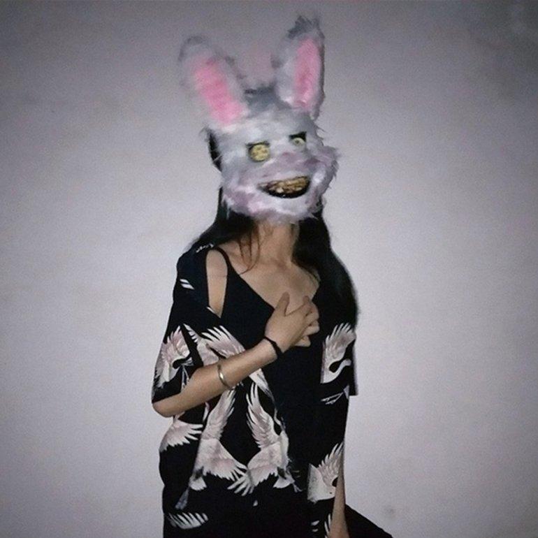 Buy Zao Ren Jduhf Dark Evil Bloody Rabbit Mask Halloween Horror Masks ...