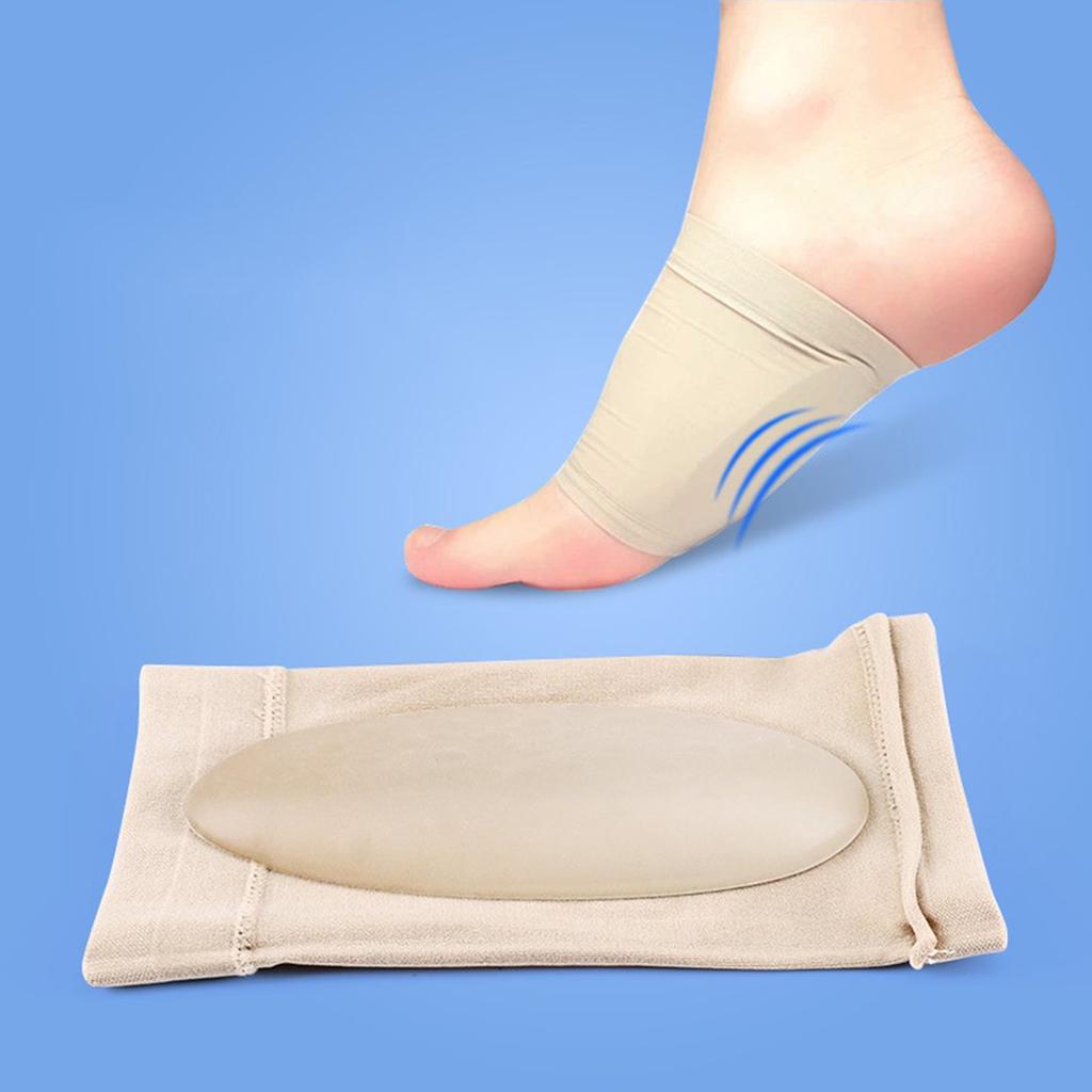 Buy ICOCO 1Pair Arch Support Elastic Orthotic Bandage Silicone Gel Flat ...