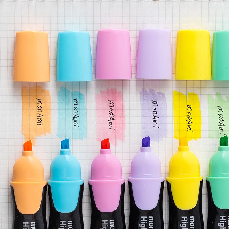 Buy Monami 604 Pastel Color Highlighter Pen Marker Liner Highlight ...