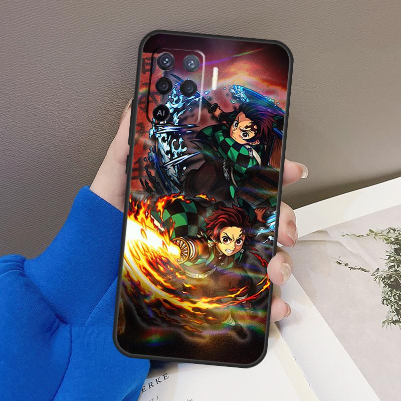 Köp Anime Demon Slayer Tanjiro Phone Case For OPPO A54 A74 A94 A53S A1K ...