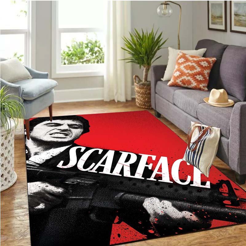 Cheap 3D Movie Scarface Floor Mats Rug Carpet Living Room Doormat Plush ...
