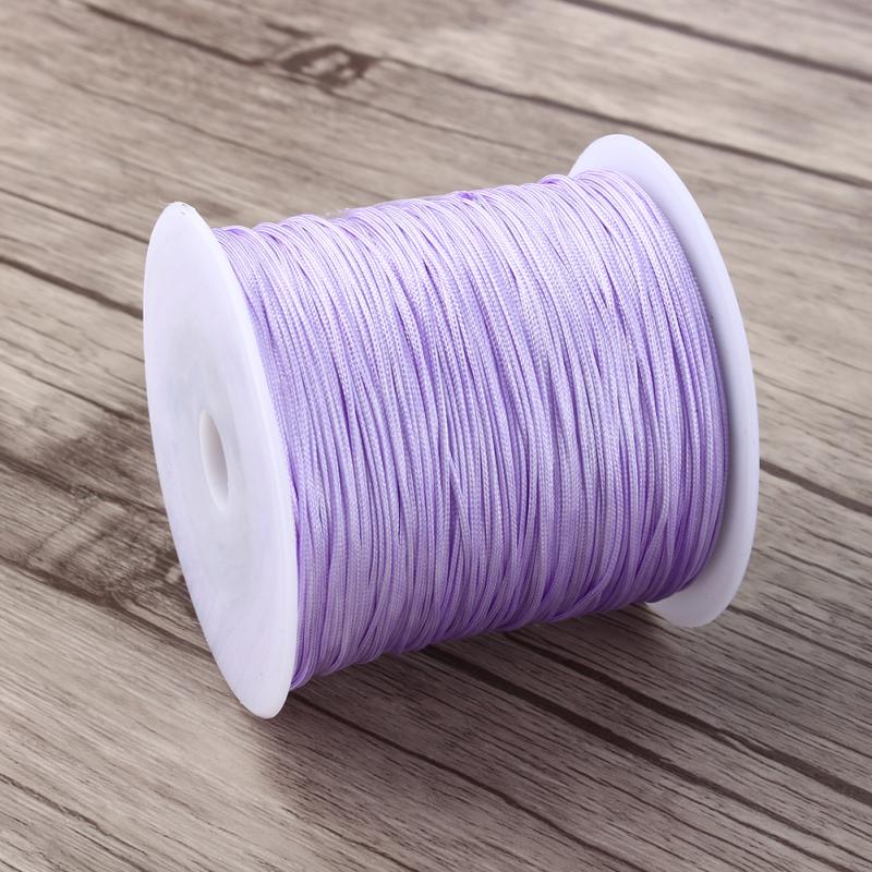 Buy 100M X 0.8mm Rattail Macrame Shamballa Thread String Light Nylon ...