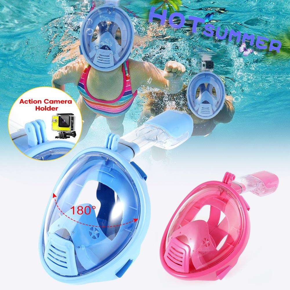 Children Fully Dry Diving Mask Full Face Swimming Glasses for Kids ...