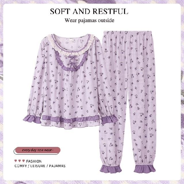 Buy Plus Size Cute Sweet Women‘s Princess Lace Pajama Sets Vintage ...