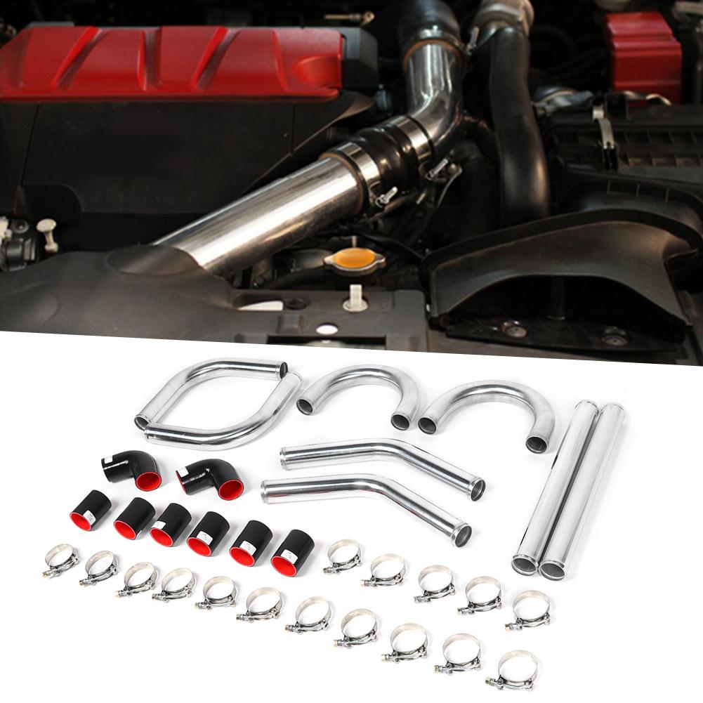 Buy 2in 51mm Universal Aluminum Pipe Silicon Hose Intercooler Turbo ...