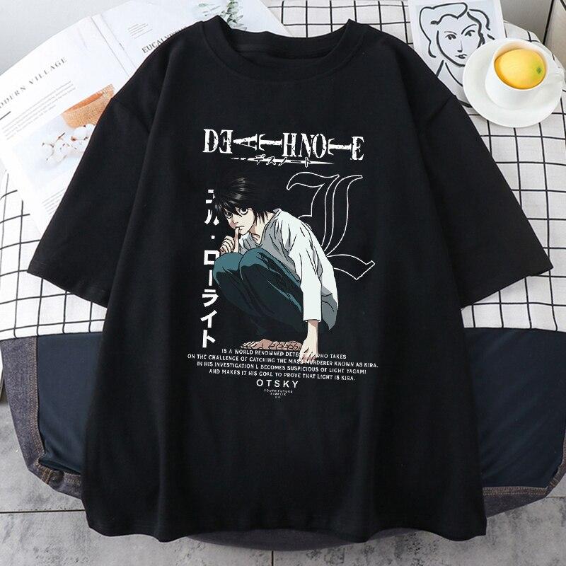 Buy Anime Death Note Evolution T Shirt Women Kawaii Summer Tops Death ...