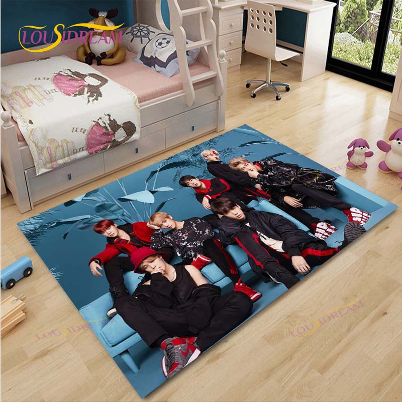 Buy Kpop Bangtan Boys Carpet Kids Carpets Living Room Tea Table Mats ...