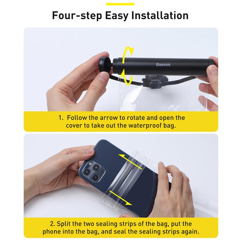 Kaufe Baseus Waterproof Phone Case for iPhone 13 12 Pro Max Samsung ...