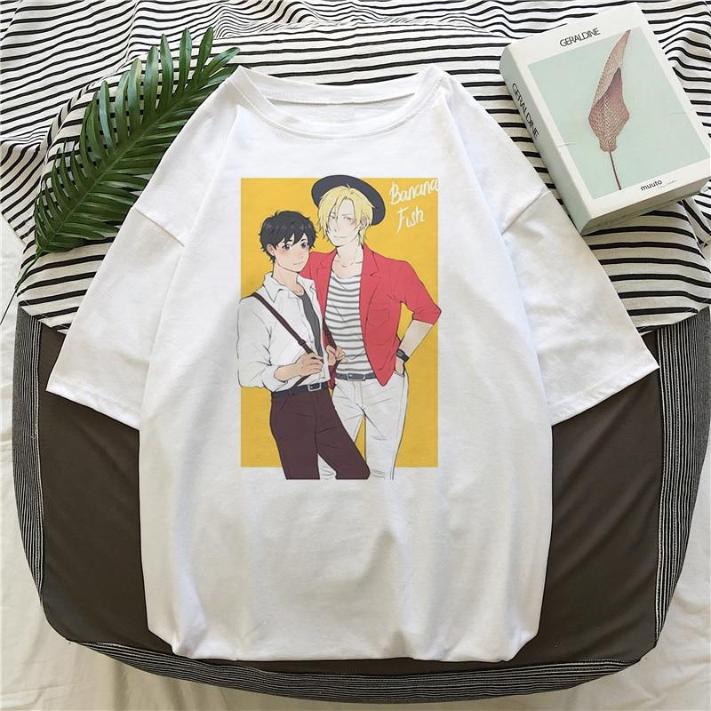 Funny Japanese Anime Banana Fish Women T Shirt Harajuku Streetwear T ...