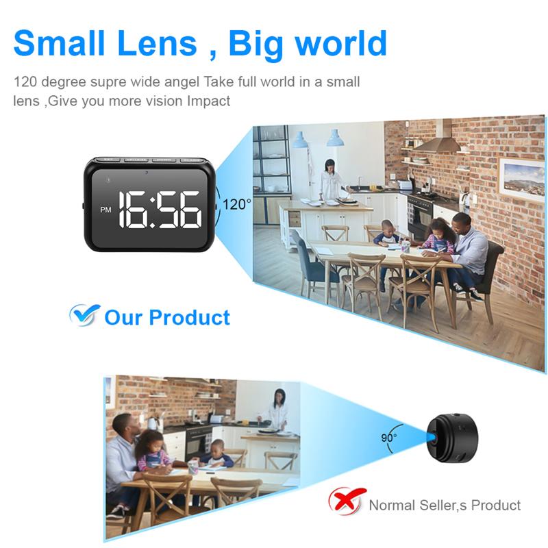 Satın alın 4k Mini Clock Camera 1080p Wireless Wifi Camcorder Night ...