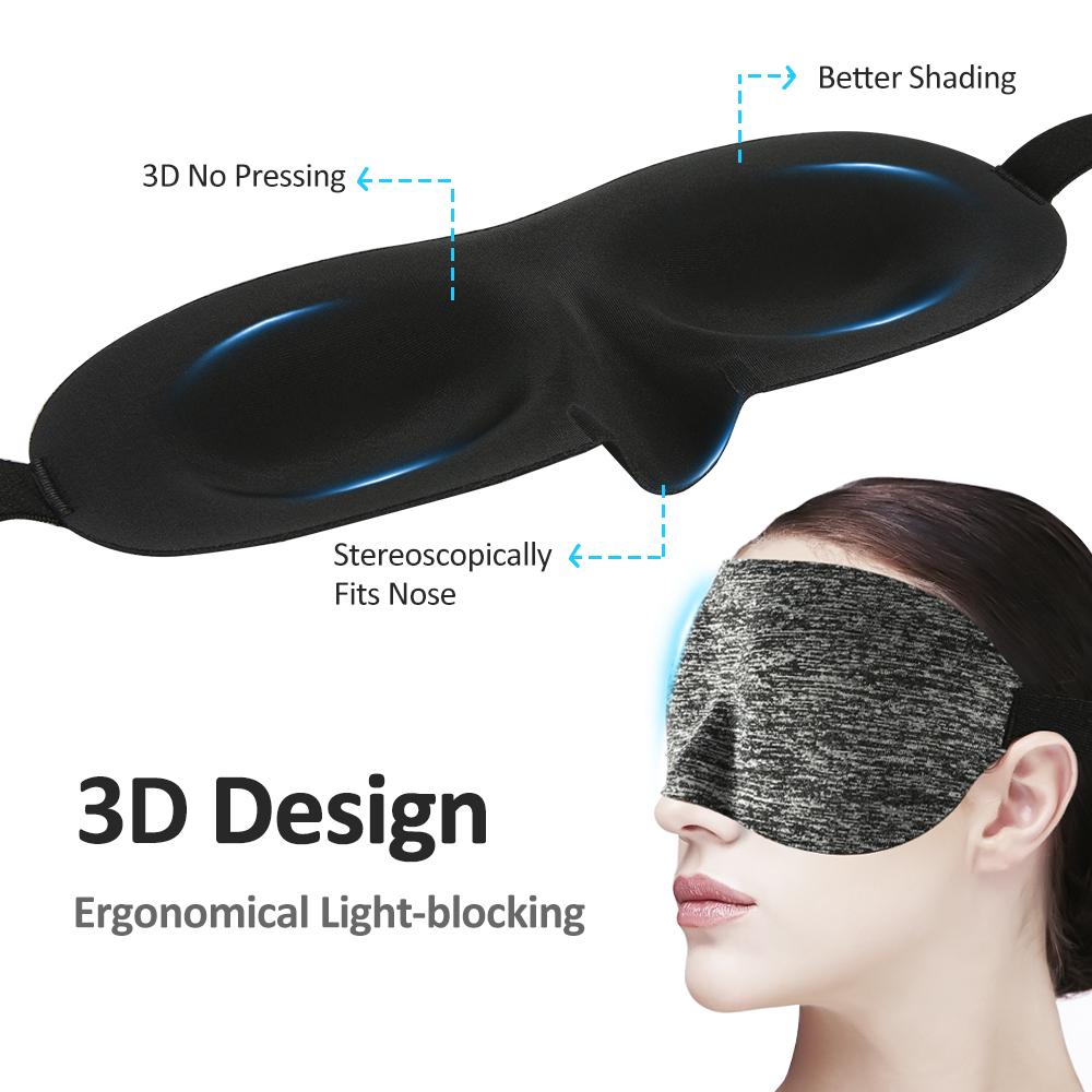 Breathable Sleep Goggles Eye Mask Shade Blindfold Sleeping Eyeshade ...
