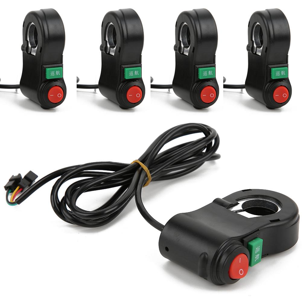 5 Pcs/Set Electric Bike Handlebar Cruising Switches Automatic Back Off ...