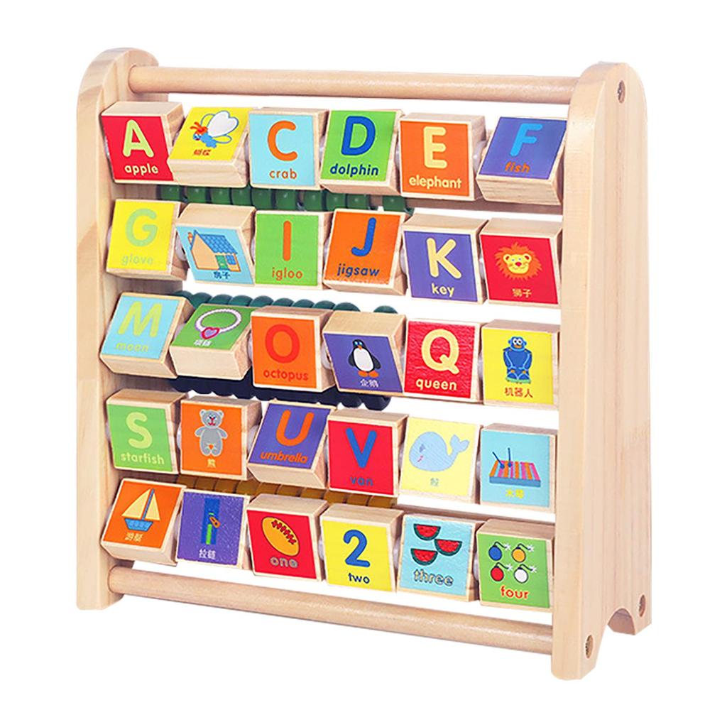 Buy Children Kids Learning Board Letter Abacus Early Educational Tool ...