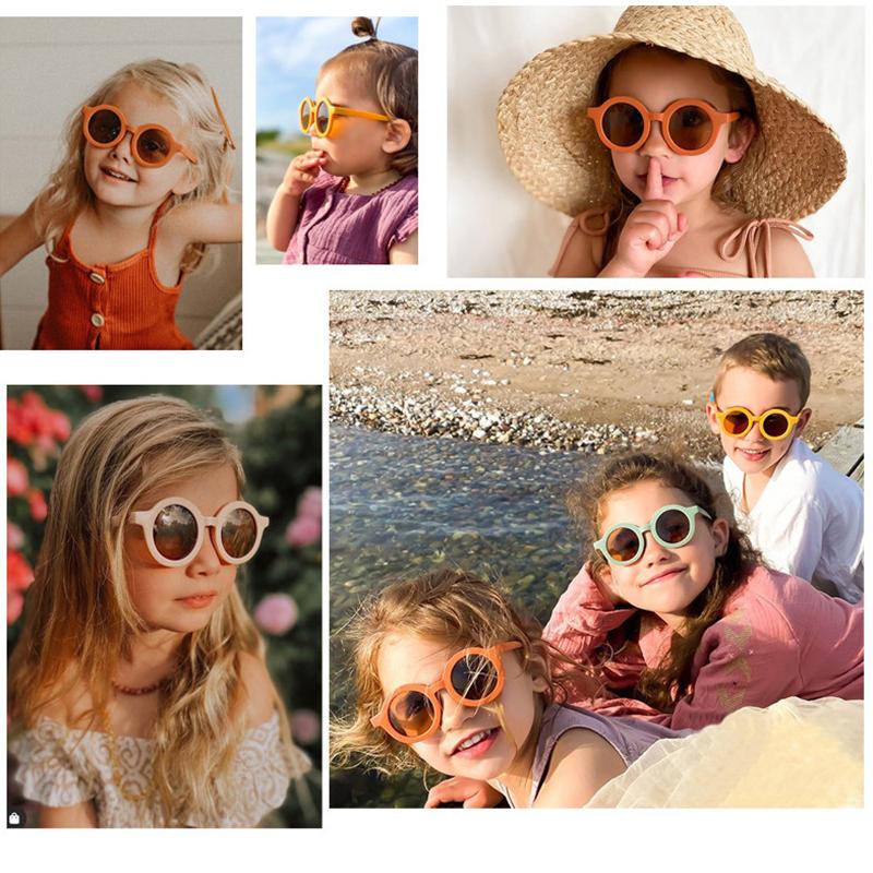 Kaufe New Cute Round Sunglasses For Kids Girls Boys Children 'S Sun ...
