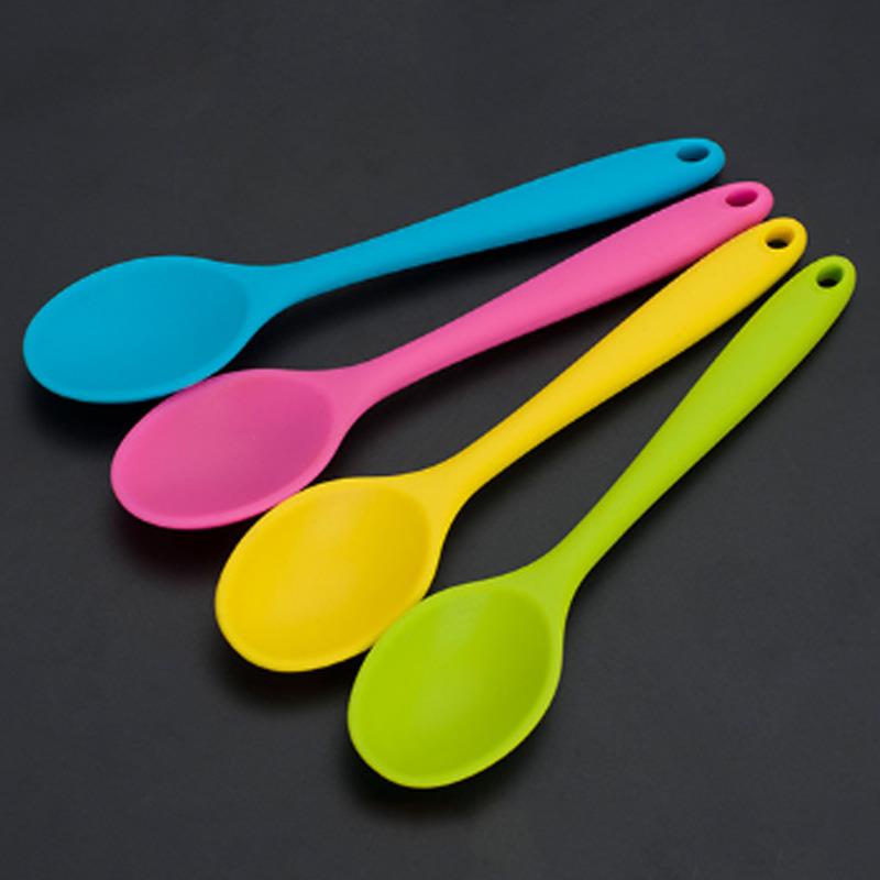 Buy Silicone Spoon Integrated Silicone Spoon Silicone Mini Spoon ...