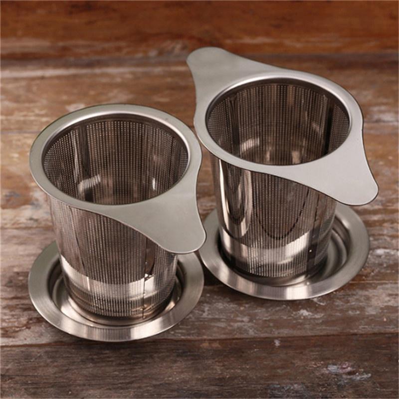 Buy Stainless Steel Tea Infuser Basket Fine Mesh Tea Strainer with 2 ...