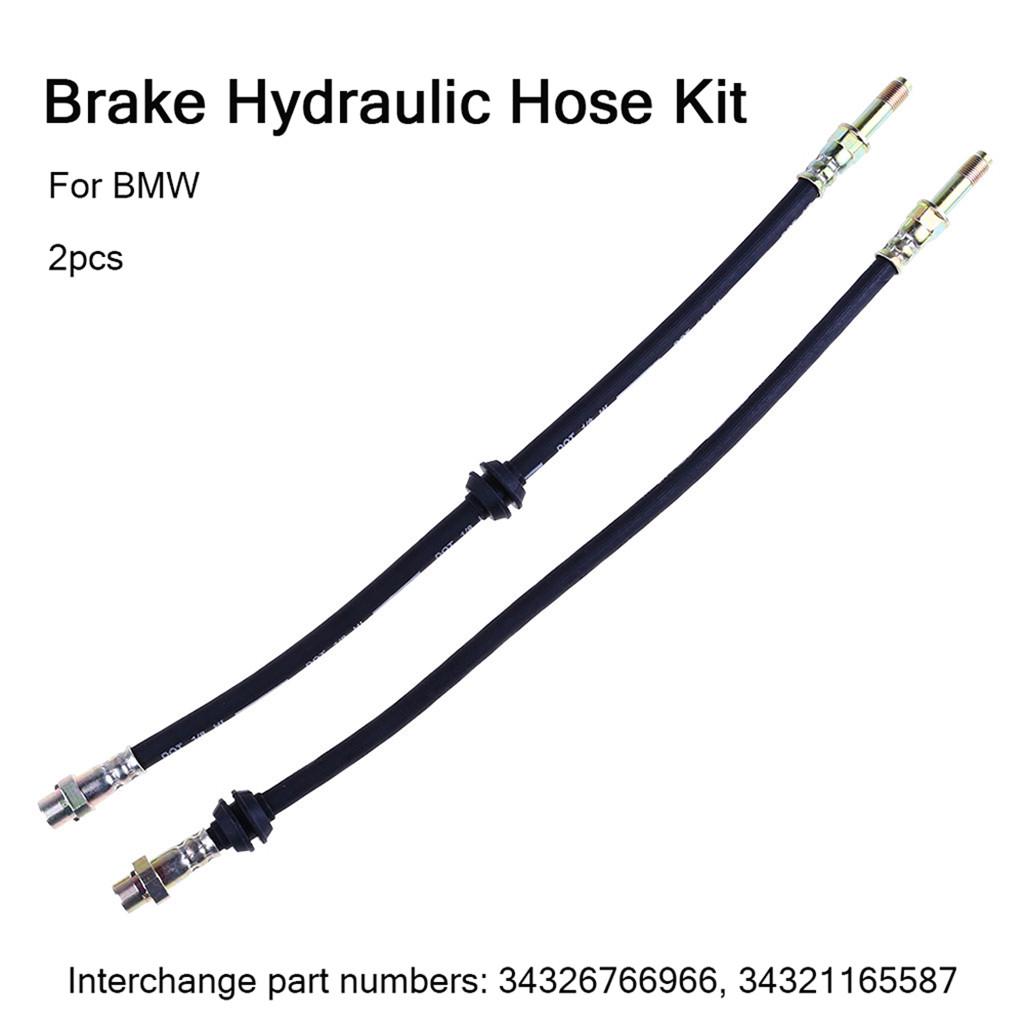 Buy 2x Front Brake Hose Brake Hose For BMW 3 3ER E46 316 318 320 323 ...