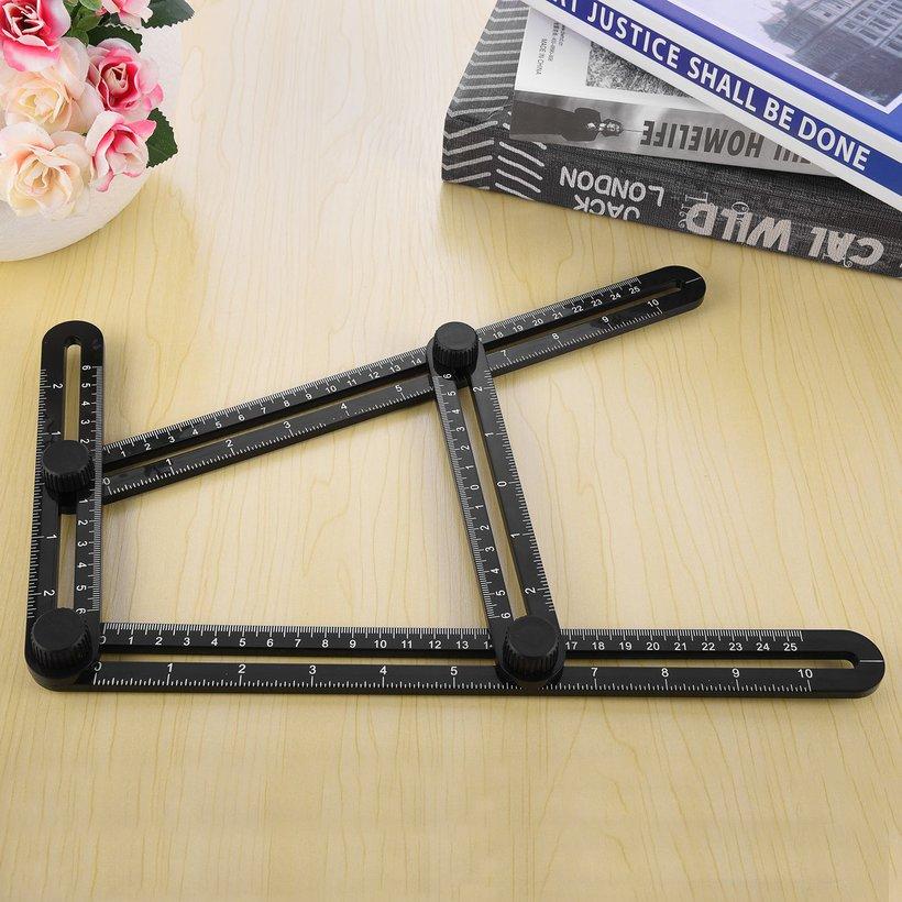 Insane Multi-Angle Ruler Template Tool Measuring Tool Four-Sided Ruler ...