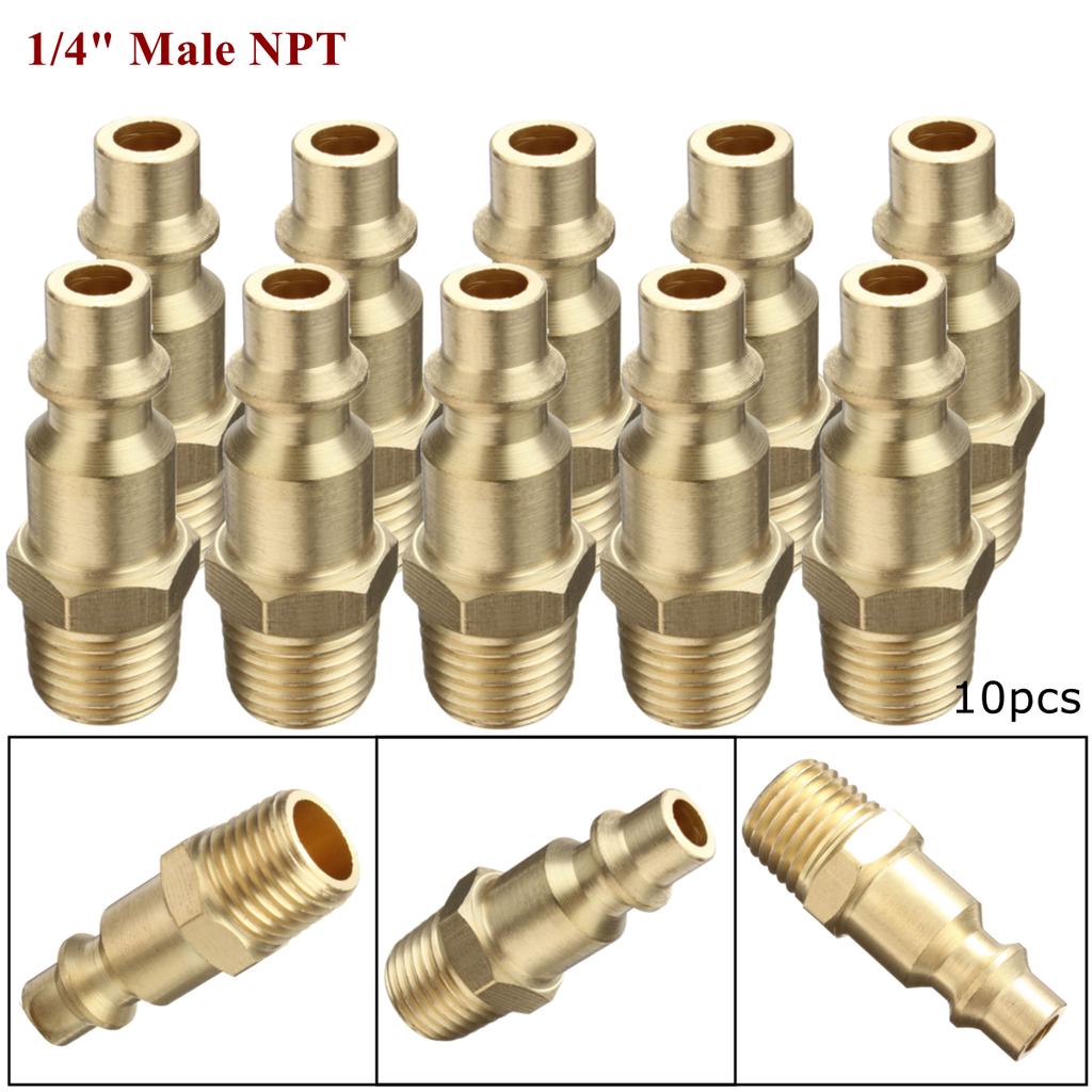 uxcell Push to Connect Tube Fitting Male Elbow 8mm Tube OD X 1/4 NPT Thread Pneumatic Air Push ...