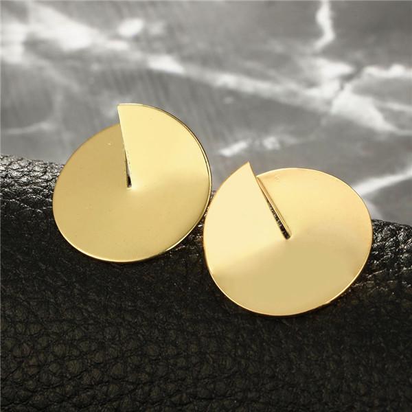 Buy New Fashion Simple Round Earrings Geometric Alloy Earrings Female ...