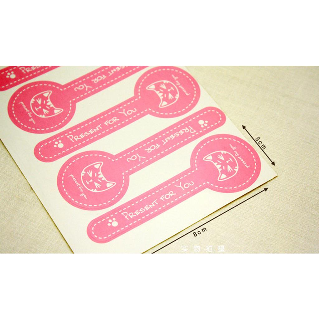 Buy 15 Sheets Pink Paper Lollipops Decorative Sticker Adhesive Sealing ...
