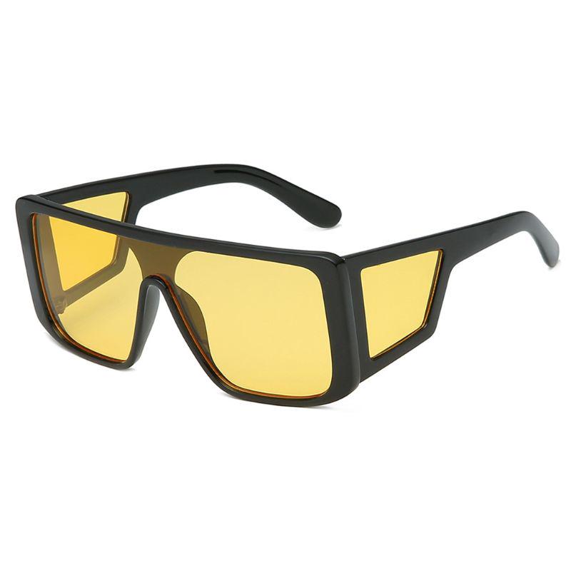 Buy Square Sunglasses Unique Flat Top Night Vision Party Unisex UV400 ...