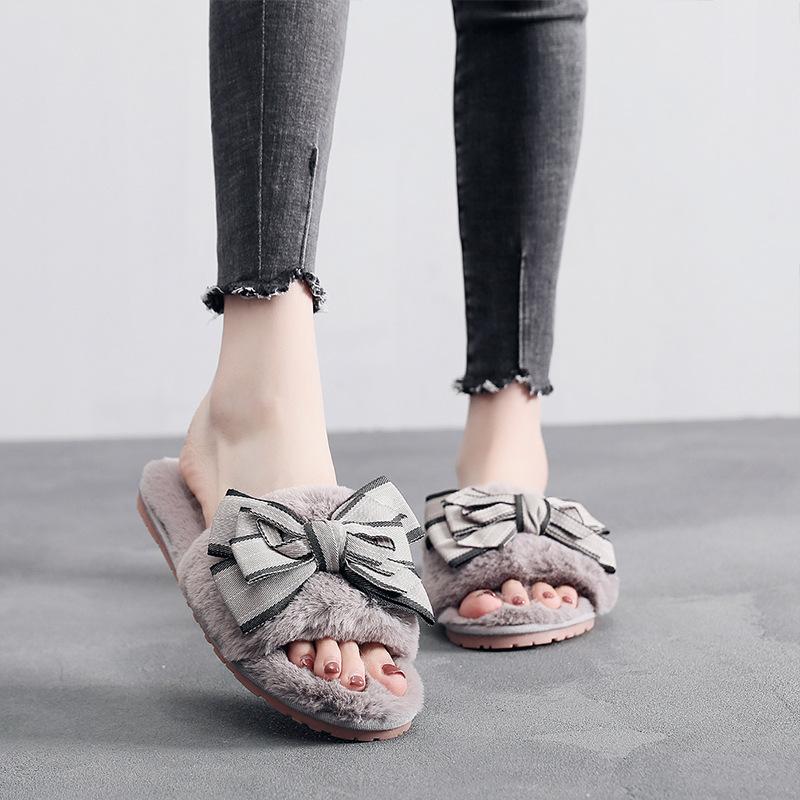 Buy Plush Indoor Slippers Women Cotton Warm Soft Home Shoes Winter Love ...