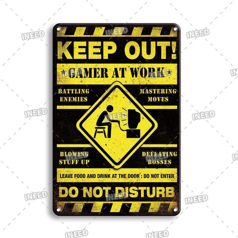 Buy Personality Funny Wall signs Vintage Metal Plates Home Courtyard ...