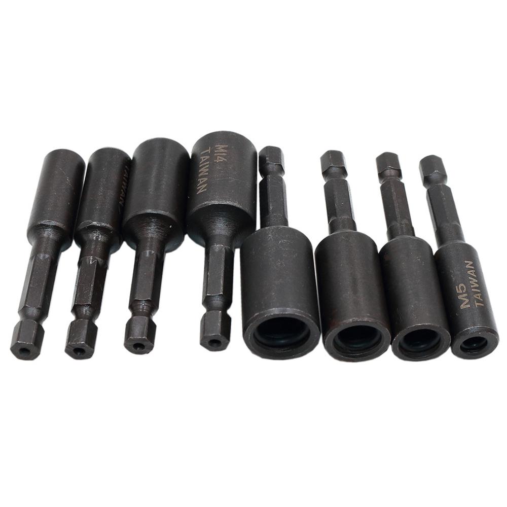 Buy 7Pcs Hexagon Square Nut Drive Drill Set Metric Square Socket ...