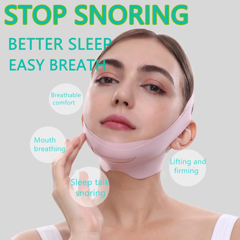 Buy Stop Snoring 1pc Breathable Sleeping Unisex Adjustable 2colors Face ...