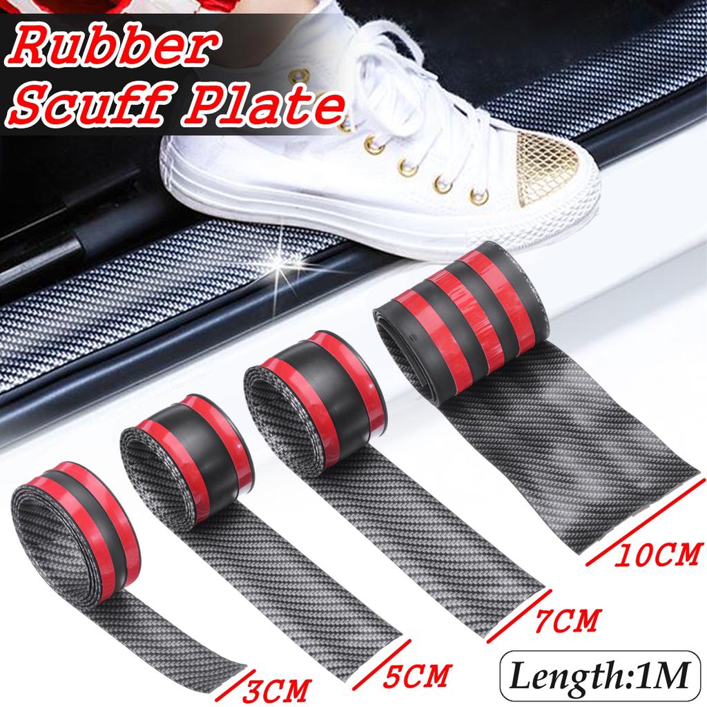 Buy Carbon Fiber Rubber Moulding Strip Soft Black Trim Bumper Strip DIY ...