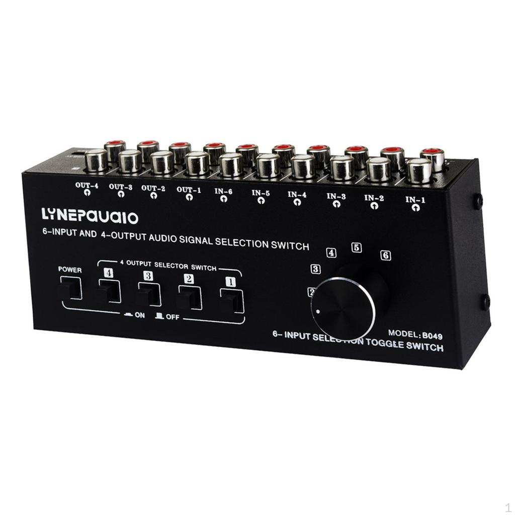 Buy 6 in 4 Out Audio Signal Switcher Frequency Selector, Video ...