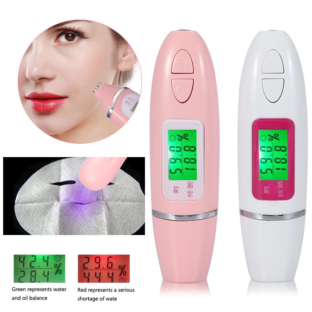 Buy 2 Colors Digital LCD Display precise Skin Sensor Tester Facial ...