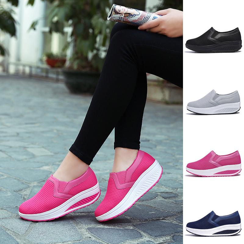 Buy Women's Shake Shoes Casual Mesh Shoes Fitness Platform Sneakers ...