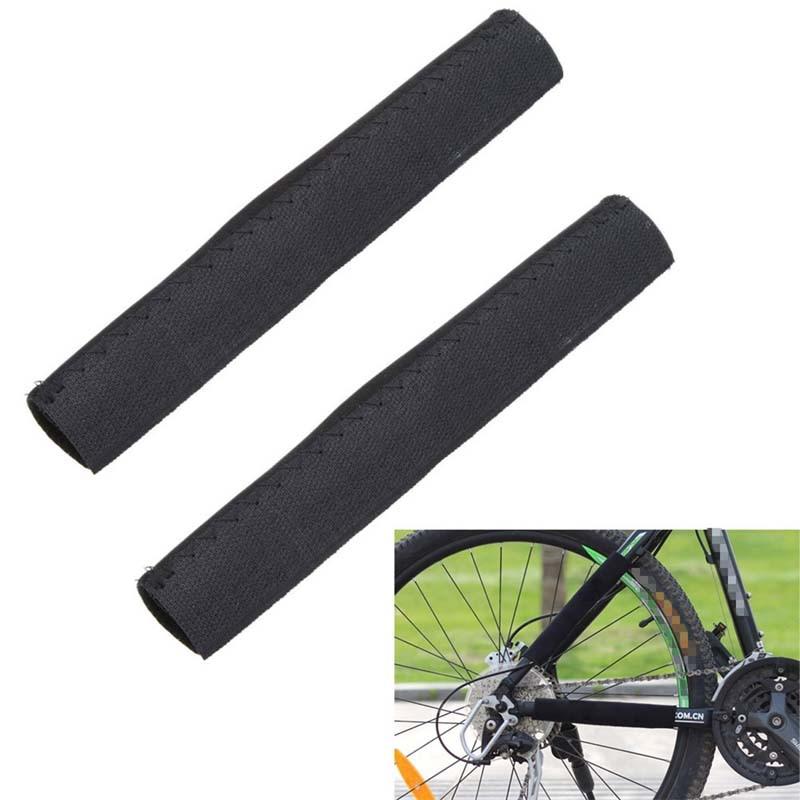 Buy 2pcs Black Bicycle Chain Protector Cycling Frame Chainstay Posted ...