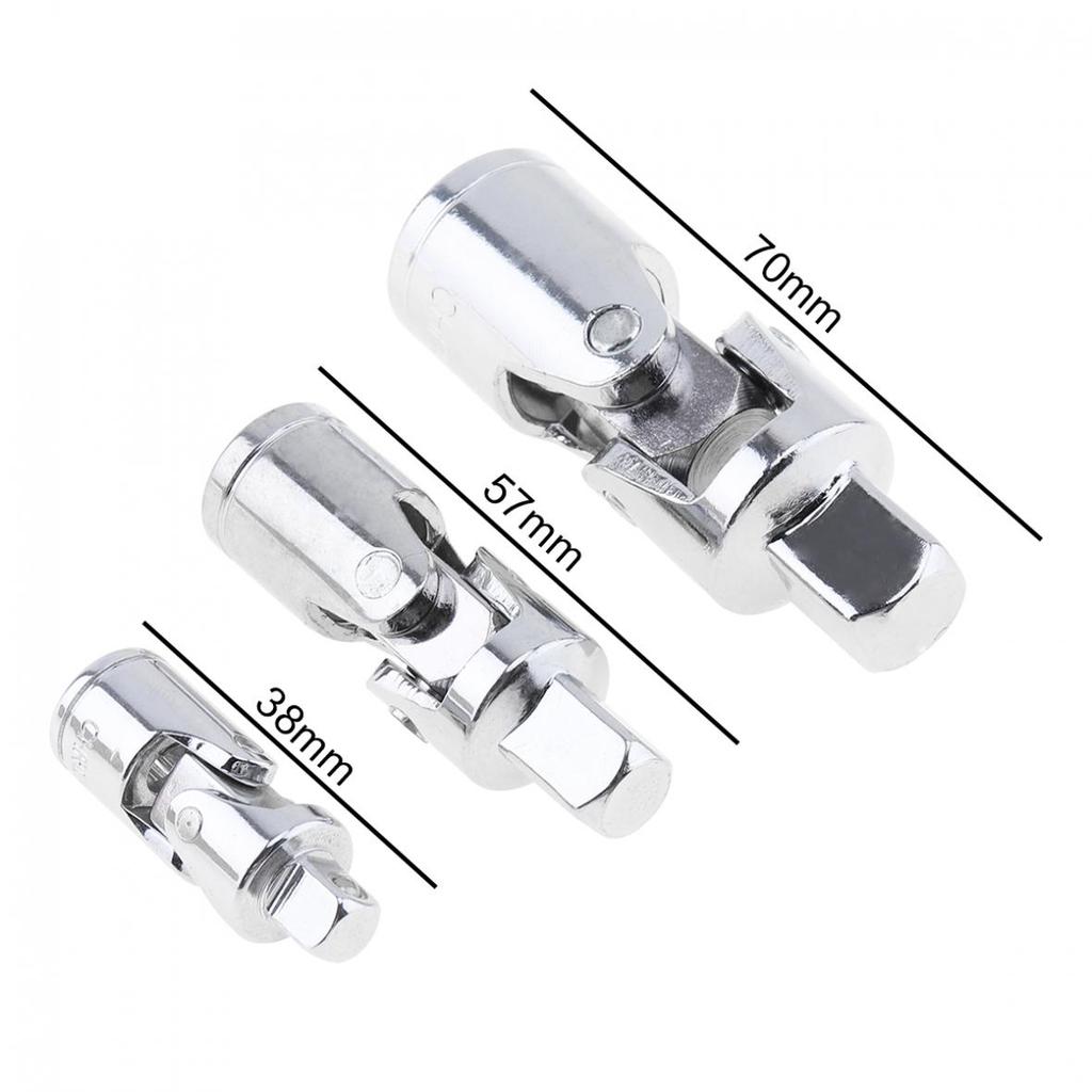 Buy 3pcs/set Universal Joint Socket Adaptor Bendy Knuckles Set 1/2in 1 ...