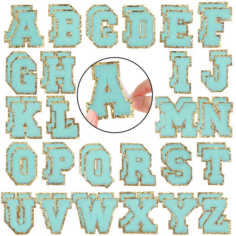 Buy 52pcs Chenille Letter Patches Self Adhesive Initial Patches From A ...