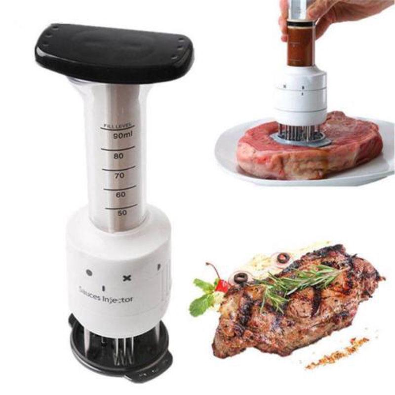 Buy Kitchen Cook Steaks Meat Needle Injector Marinade Tenderizer Flavor ...