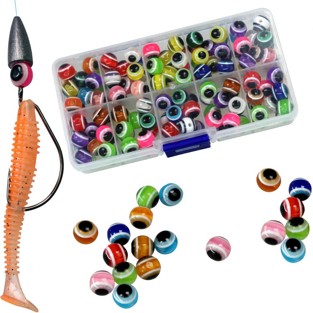 Buy 1 Box 6mm 8mm 10mm 12mm Fishing Eye Beads, Fish Eye Carolina Rigs ...