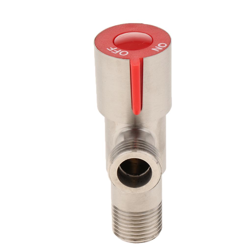 Buy 201 Red Wheel Stainless Steel and Cold Water Angle Valve Tube at ...