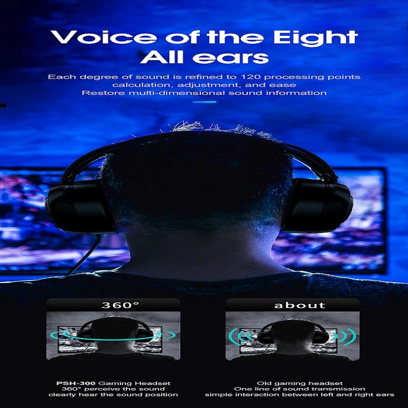 PSH-300 Computer Notebook Headset Chicken Headset 7.1USB Color ...