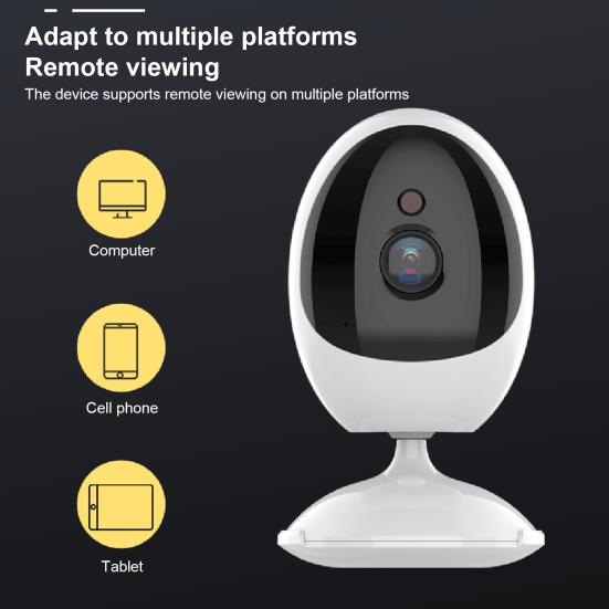 Buy 1 Set ABS Surveillance Cameras Humanoid Tracking Reliable 1080P ...