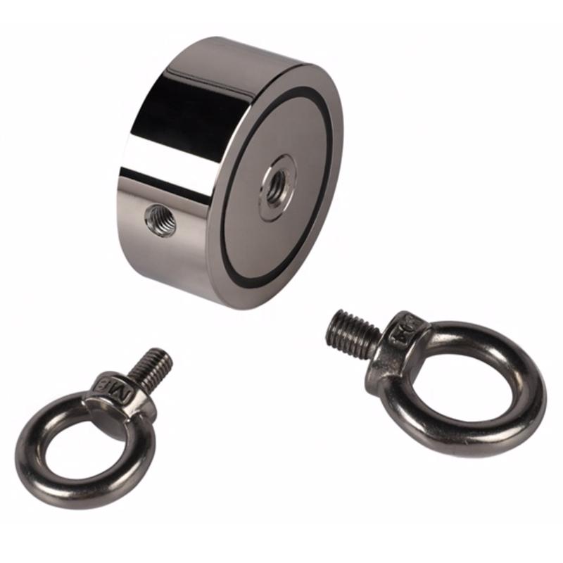 160/250/300KG Magnet Strong Neodymium Recovery Magnet With Double Hook ...