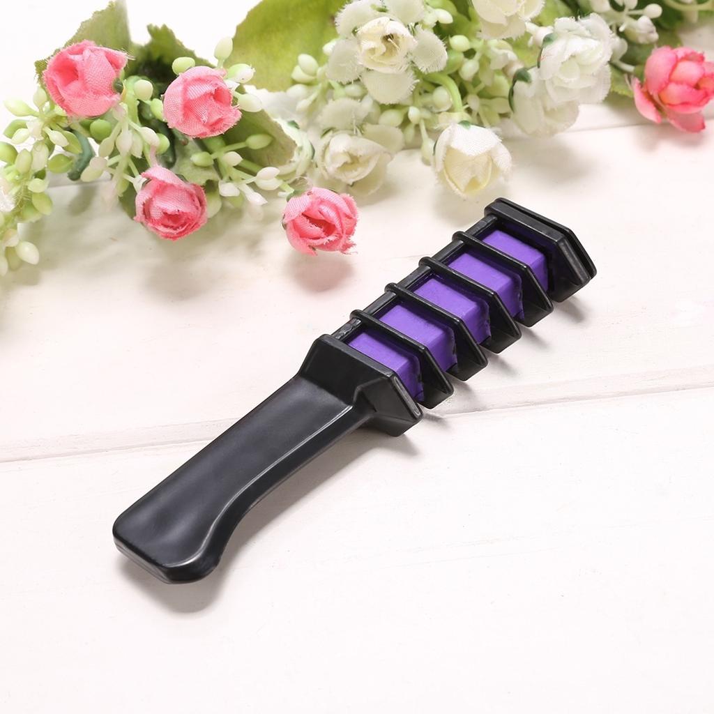 Buy 1pc Disposable Mini Hair Dye Comb Grey Purple Red Hair Color Chalk ...