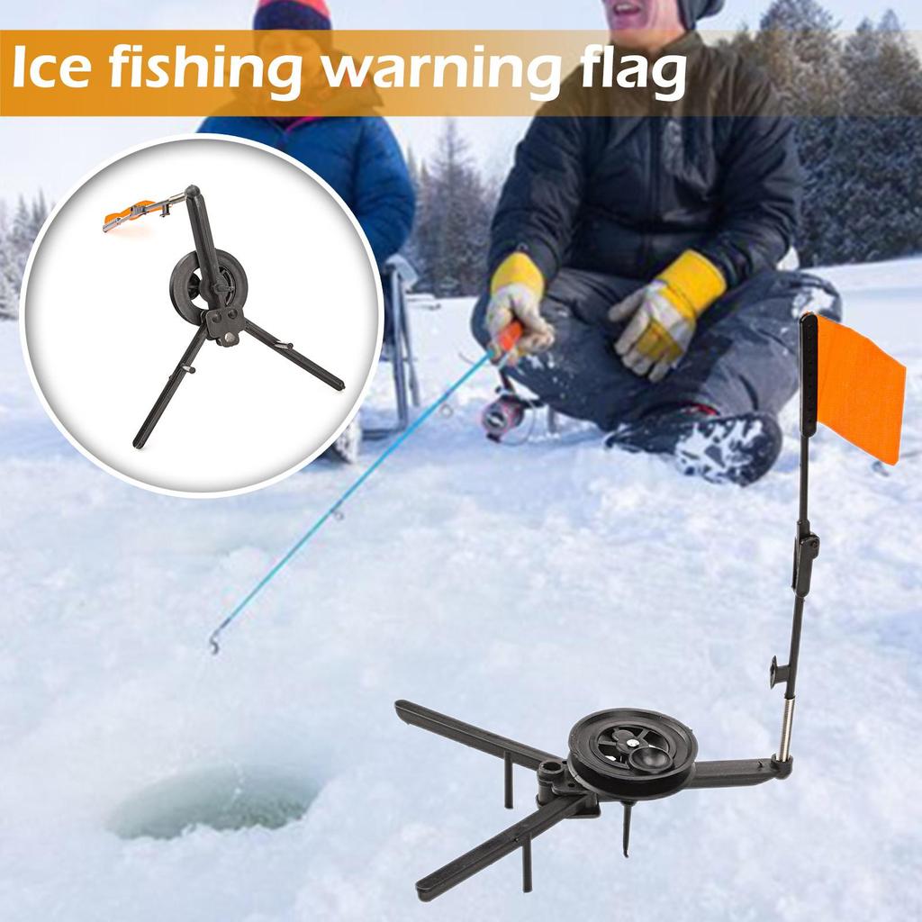 Winter Ice Fishing Rod Tip Up Portable With Flag Marker n.1 Pole ...