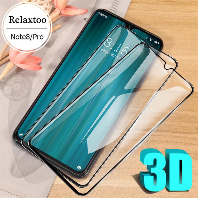 Buy For Xiaomi Redmi Note 8 Pro Glass Screen Protector Full Cover ...