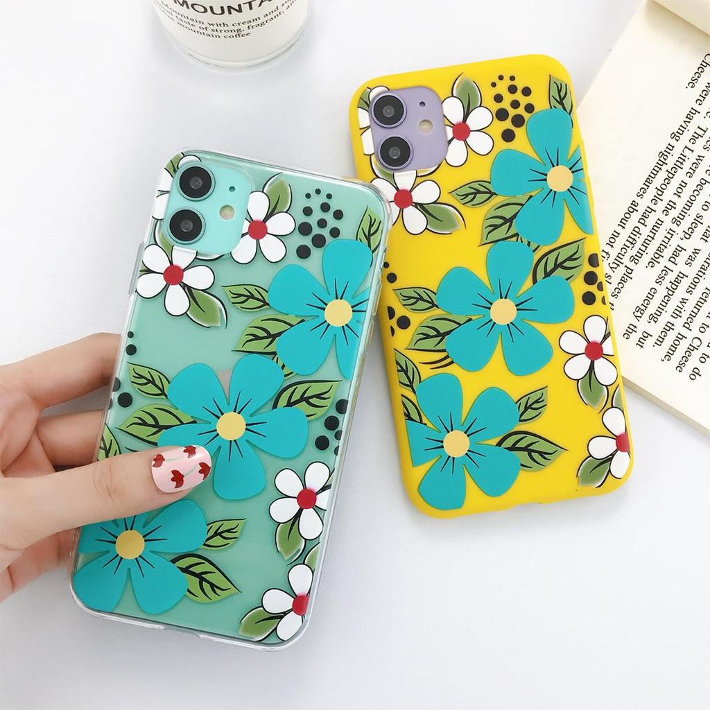 Retro Art Flowers Pattern Phone Case For iPhone 13 12 11 Pro Max XS Max ...