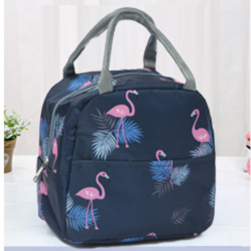 Buy Functional Pattern Cooler Lunch Box Portable Insulated Canvas Lunch ...