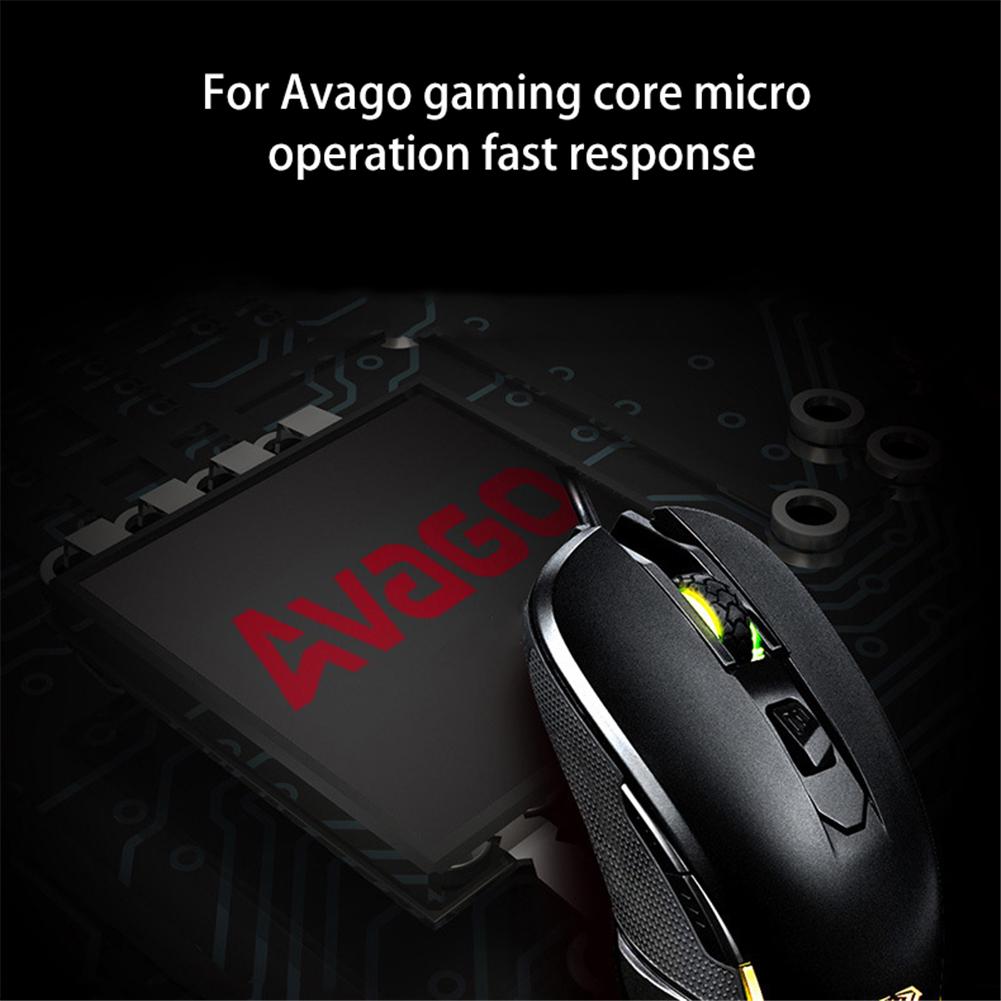 Buy AULA G502 USB Wired Mouse LED Gaming Mechanical Mute Mouse at ...