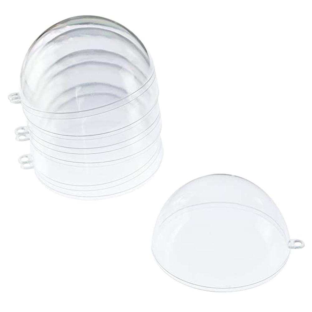 Buy 10PCS Christmas Clear Bubbles Transparent Ball Plastic Fillable ...